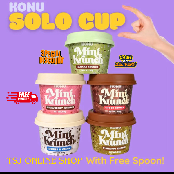 KONU Mini Krunch Cereal Jar Solo ( choco , matcha , cookies ...