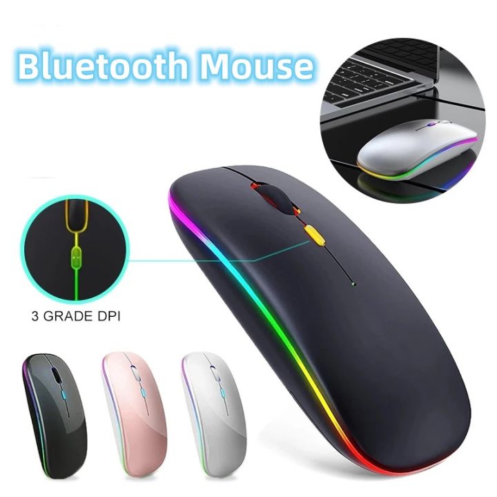 2.4G Wireless Rechargeable Charging Mouse Ultra-Thin Silent Office ...