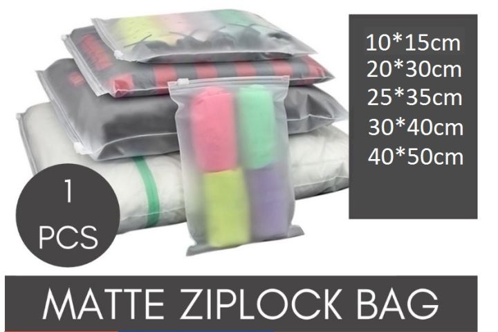 TJ SPORTS Ziplock Plastic Bag Clothes Packaging Waterproof Zipper ...