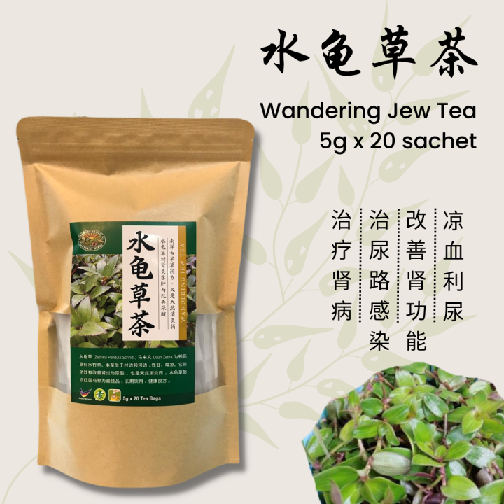 水龟草茶 Wandering Jew Tea 5g x 20 | Lazada