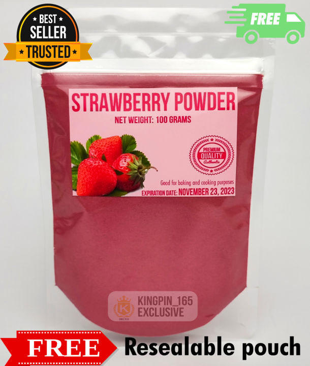 100% PURE Strawberry Powder Premium Quality for Cheesecake, Strawberry ...