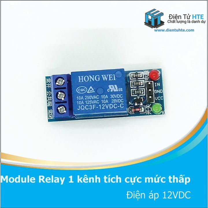 Module Relay 1 kênh kích mức thấp áp 12VDC | Lazada.vn
