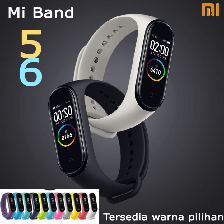 PREMIUM Strap Mi Band 5 6 Silicone Jam Gelang Xiaomi MiBAND watch Silikon Classic Tali jamtangan ...