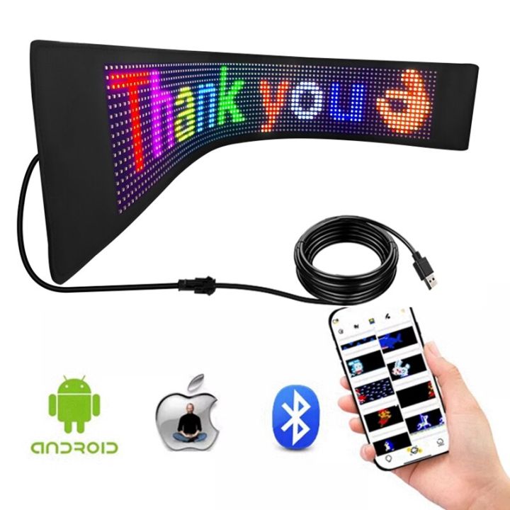 Bluetooth APP Control DIY LED Display Screen Panel Multiple Languages ...