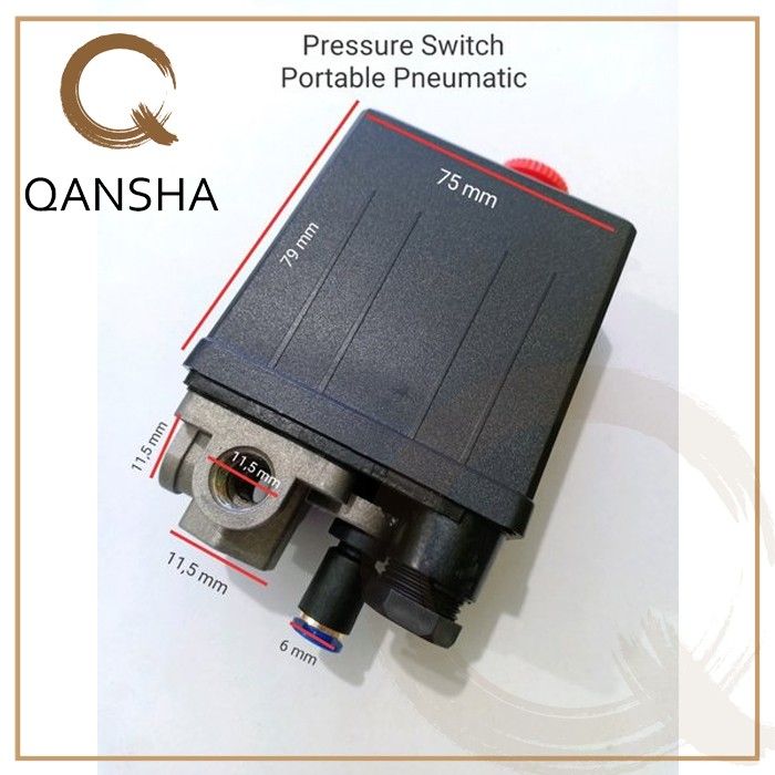 Pressure Switch Otomatis 8 Bar Kompresor Angin Portable Tipe Pneumatic ...