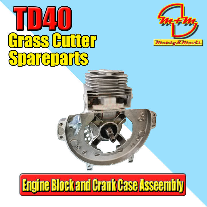 TD40 Whole Engine Block and Crank Case Assembly Grasscutter Spare Parts ...