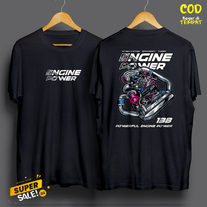 KAOS MOTOR DEWASA OTOMOTIF RIDER DRIVER BIKER LENGAN PENDEK DEPAN ...