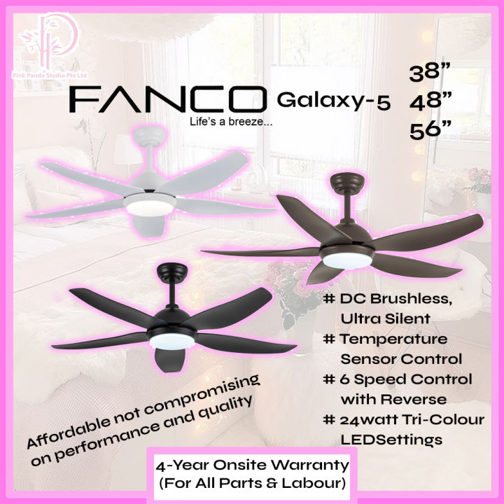 [Installation Promo] FANCO Galaxy 5 DC Ceiling Fan with 3 Tones LED ...