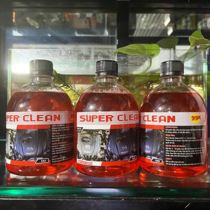 SUPER CLEAN DUNG DỊCH TẨY RỬA Ố VÀNG KHOANG ĐỘNG CƠ Ô TÔ , GẦM Ô TÔ ...