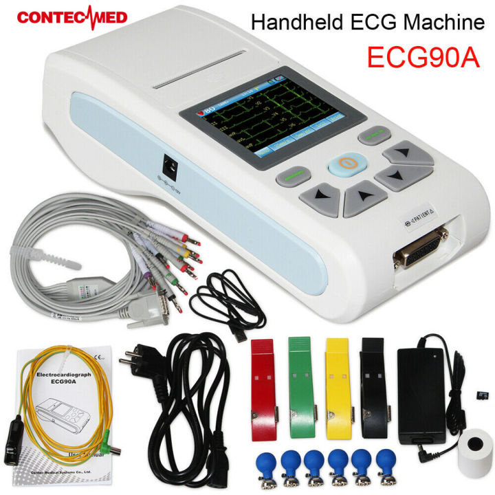CONTECMED ECG90A Touch Screen Single Channel ECG Monitor EKG Machine electrocardiograph 1 ...