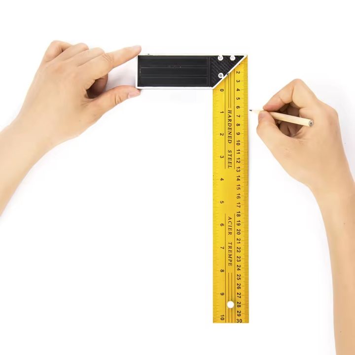 Siku Tukang 12 Inch - Penggaris Siku 30 Cm - Penggaris Siku L Mistar ...