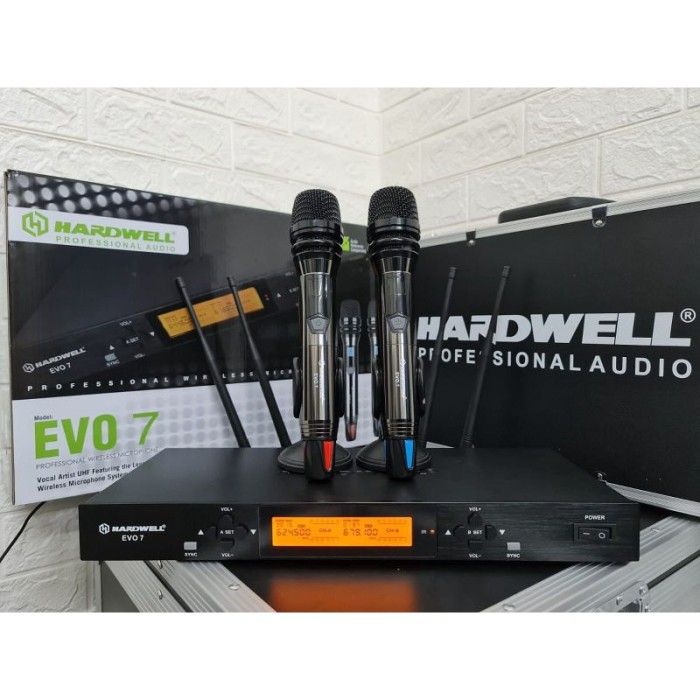 Mic Wireless Hardwell Evo7 Original Handheld Microphone Genggam Evo 7 ...