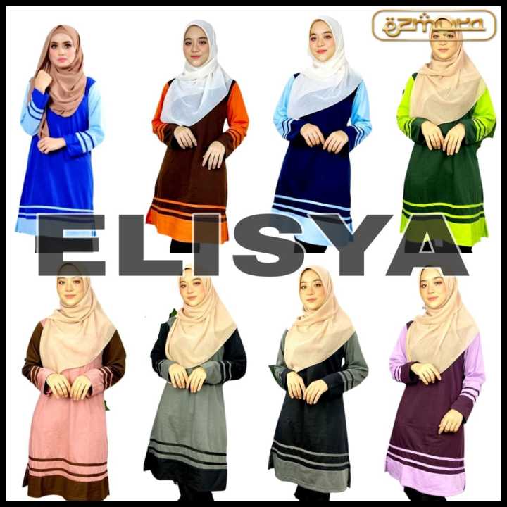 Baju Muslimah Moden Koleksi Elisya By Ezmura | Lazada