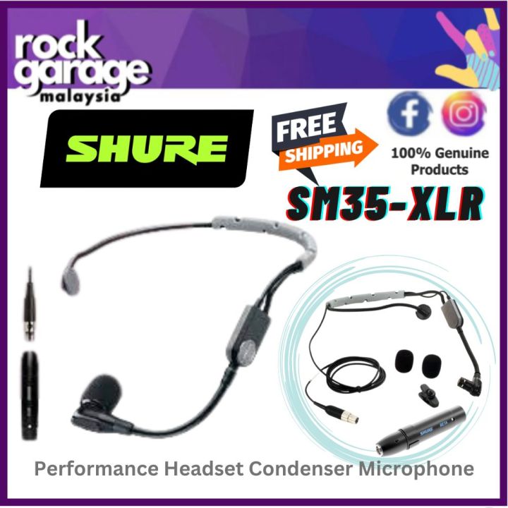 Shure SM35-XLR Performance Headset Condenser Microphone ( SM35 XLR / SM-35 ) | Lazada