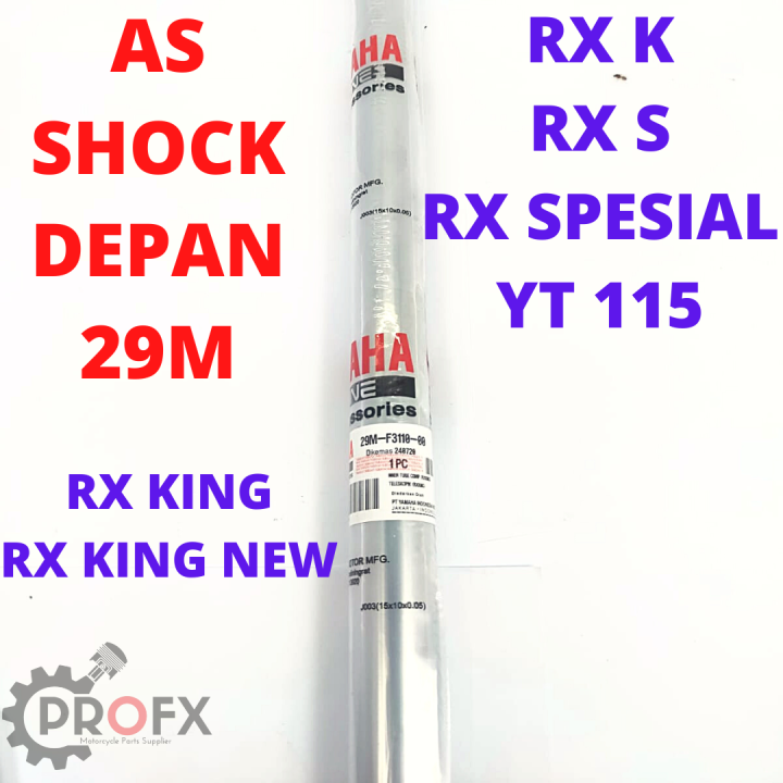 AS SHOCK DEPAN PIPA SHOCK RX KING, RX K, RX S, RX SPECIAL, YT 115 YAMAHA 29M KUALITAS SANGAT ...