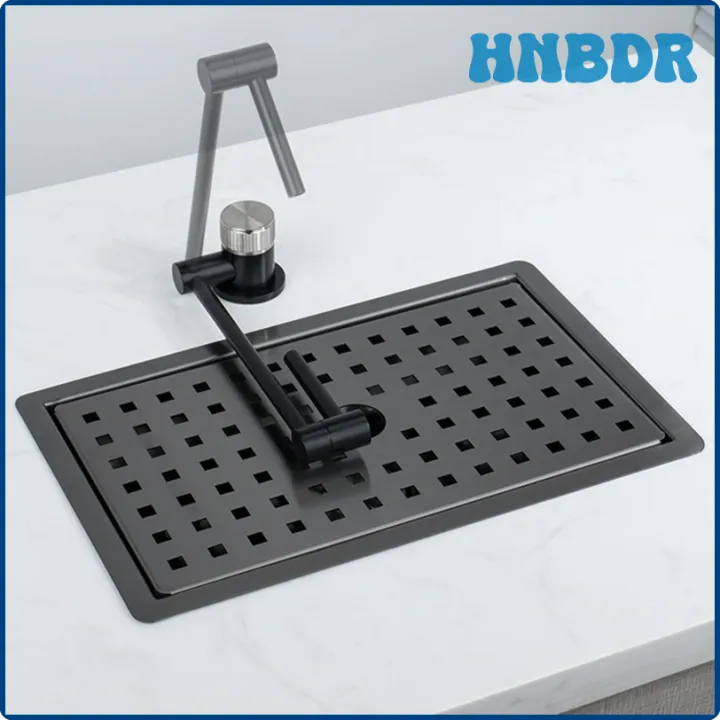 HNBDR Nano Sink Hidden Stainless Steel Kitchen Sinks Island Bar ...