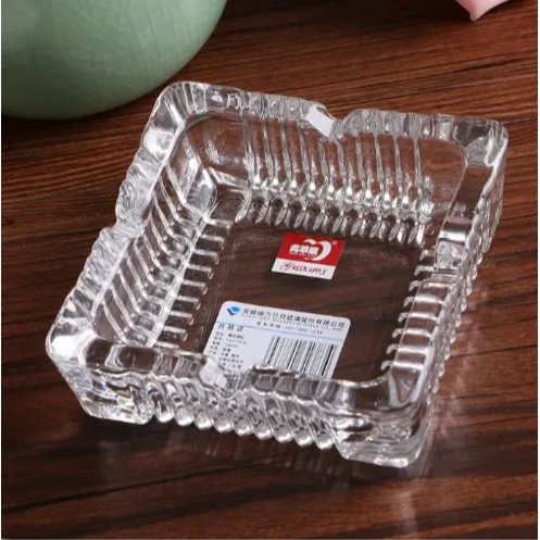 Asbak Kaca Kristal Ashtray Crystal Glass Tebal Bagus Praktis Asbak ...