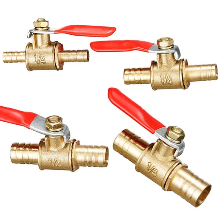 Brass Ball Valve 8/10mm Double Union Brass Ball Valves For Heater Gas ...