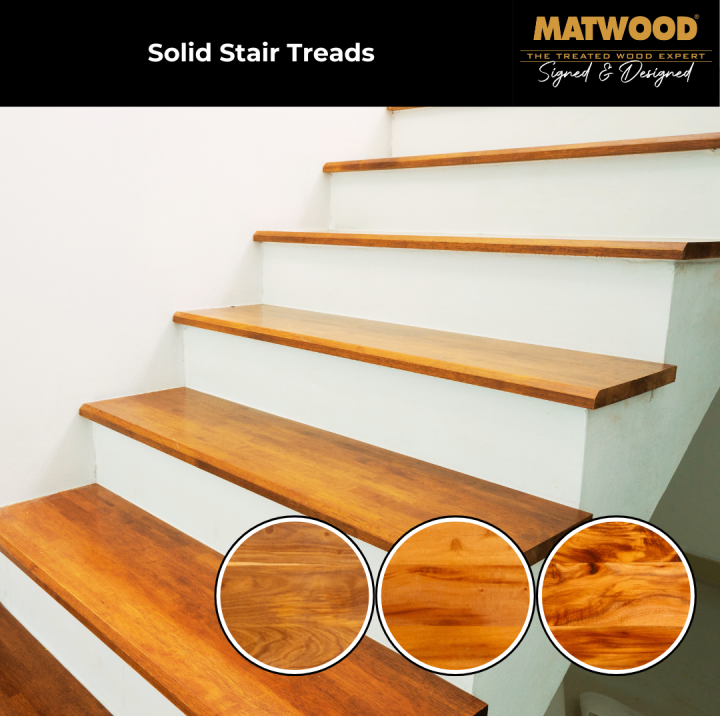 Matimco Matwood Solid Engineered Stair Treads | Lazada PH
