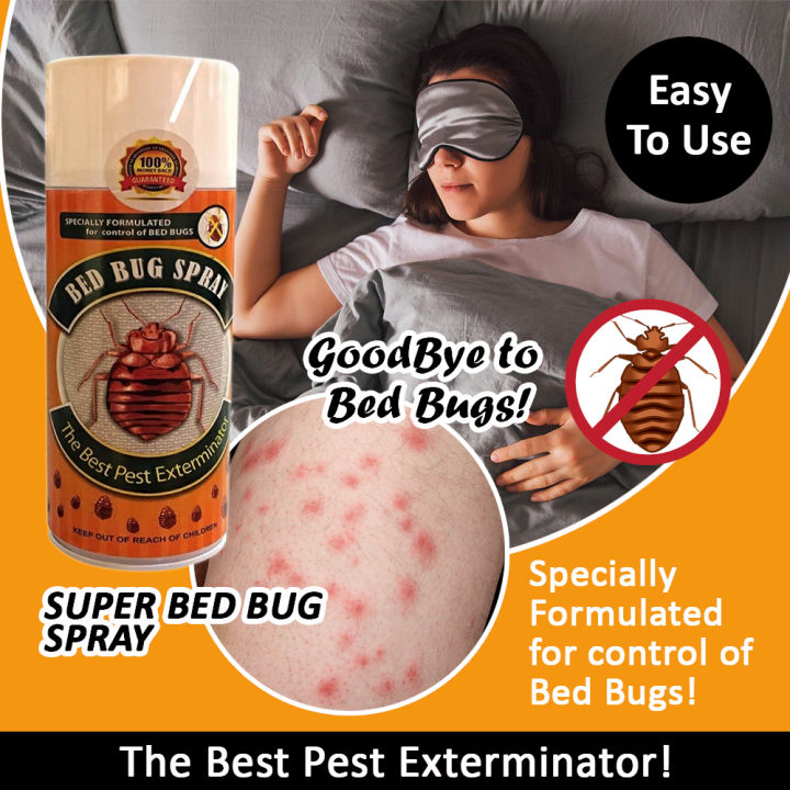 SUPER BED BUG SPRAY 450ML | Get Rid Of Bed Bugs! | Lazada Singapore