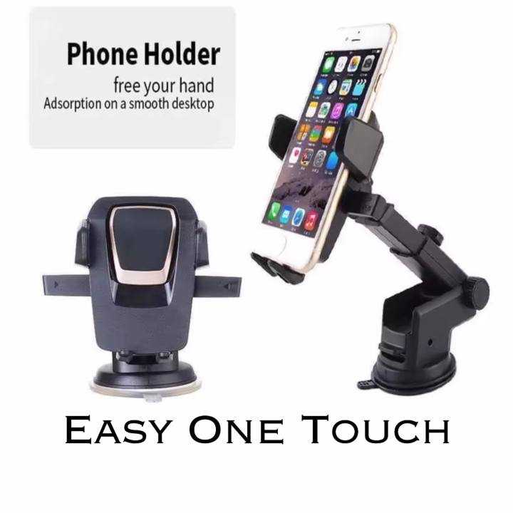 Easy One Touch Car & Desk Mount Mobile Phone Holder | Lazada PH