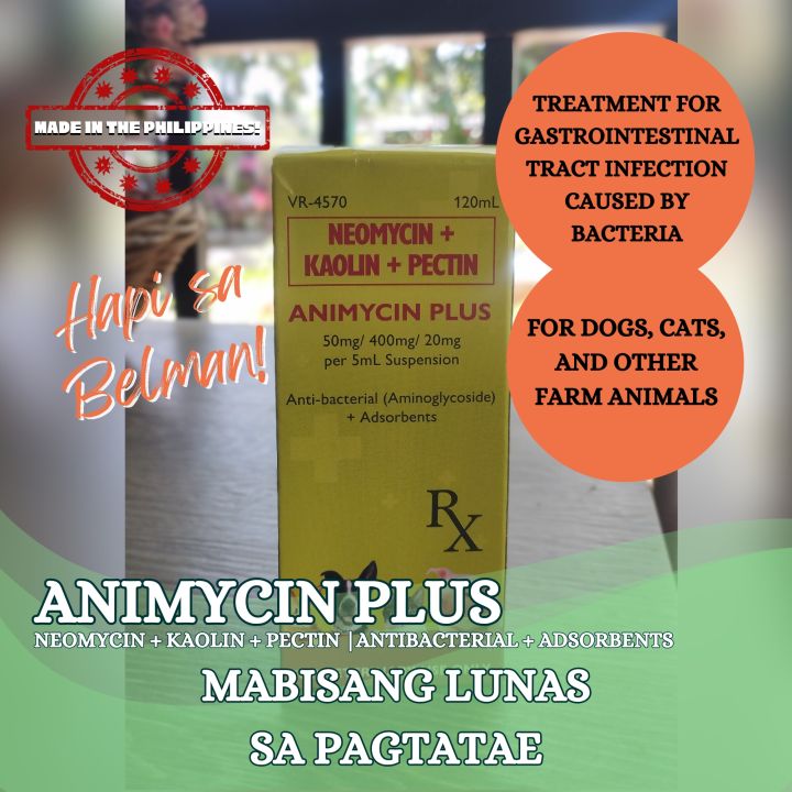 Anti SCOUR Pagtatae Suspension for Piglets, Puppies, ( Animycin ) 60 ...