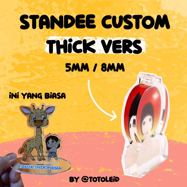 thick standee / standee tebal / akrilik standee tebal / akriik figure ...