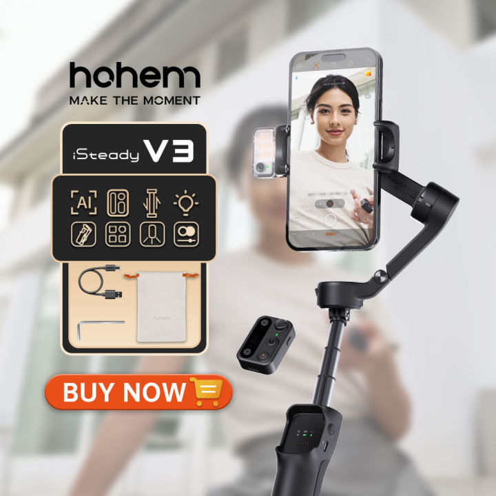 hohem Official V3 Smartphone Stabilizer Ai Face Tracking 3-Axis Phone ...