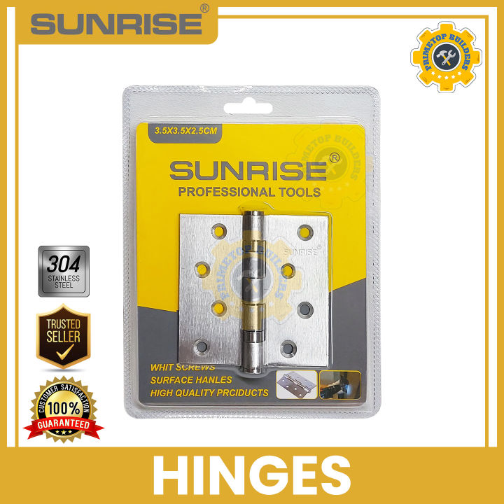 SUNRISE Stainless Hinges Heavy Duty SUS304 3x3, 3.5x3.5 / Loosepin / Door Hinges PRIMETOP ...