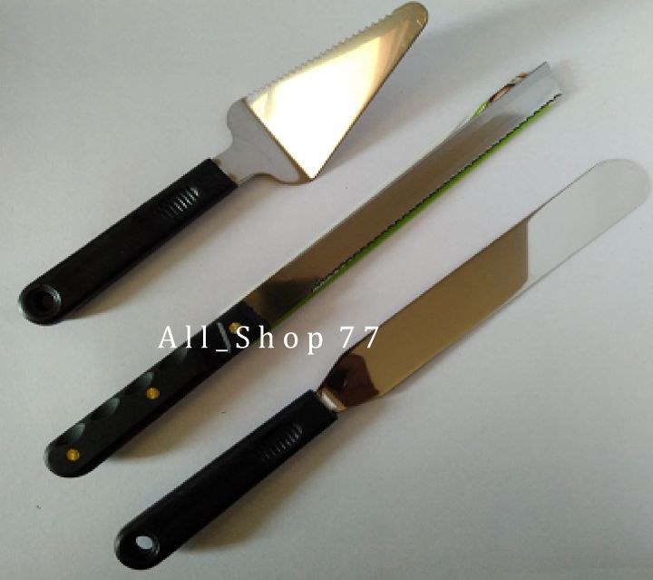 SPATULA KUE SPATULA PIZZA DAN PISAU ROTI BAHAN STAINLESS ANTI KARAT ...