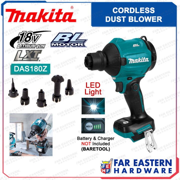 MAKITA DAS180Z Cordless Brushless Air Dust Duster Blower | Inflator 18V ... MAKITA DAS180Z Cordless Brushless Air Dust Duster Blower | Inflator 18V ...
