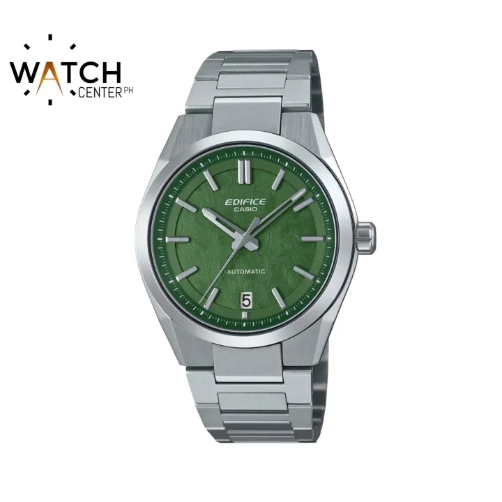 Casio Edifice EFK-100D-3ADR Forged Carbon Green Dial Automatic Watch ...