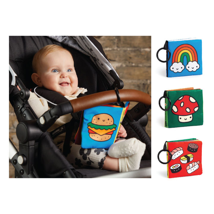 หนังสือผ้า Crinkle Fabric Stroller Book | Lazada.co.th
