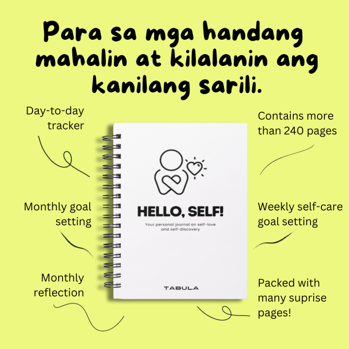 Hello Self (Self love and self discovery journal planner hardbound ...