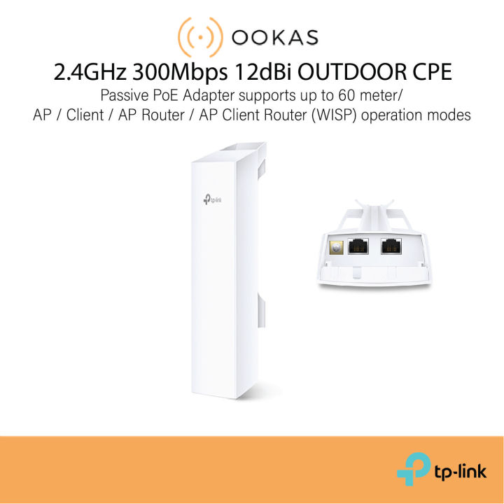 Tp-Link CPE220 2.4GHz 300Mbps 12dBi Long Distance Outdoor CPE | Lazada