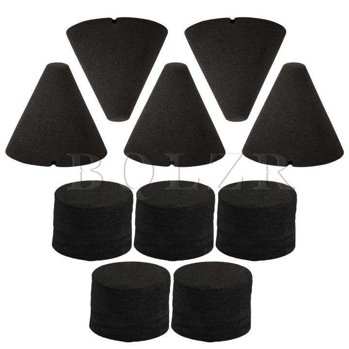 Foam Piezo Trigger Cone Cylinder Electronic Drum Diy Replacement Set Of 10 Black Lazada Ph