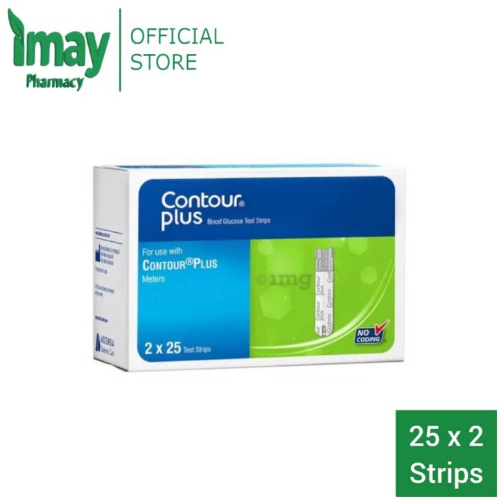 Contour Plus Test Strips - 25 x 2 strips | Lazada