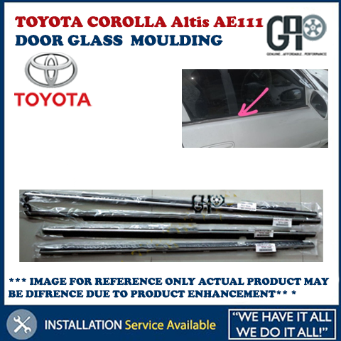 TOYOTA COROLLA ALTIS AE111* ORIGINAL CHROME DOOR GLASS OUTER MOULDING ...