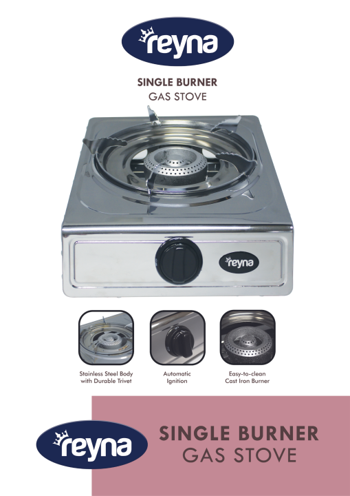 Reyna Gas Stove - Single Burner - Gas Stove for Cooking - Stove Set ...