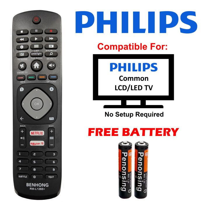 *PHILIPS* Replacement For Philips Smart LED TV Remote Control With ...