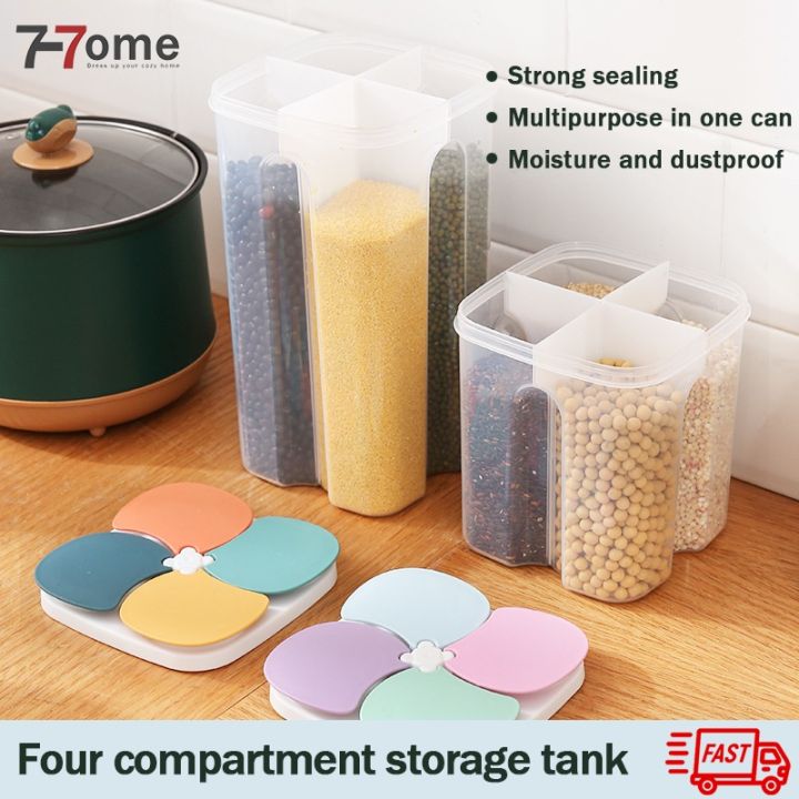 Airtight cans grains cans food-grade kitchen storage box noodles bean ...