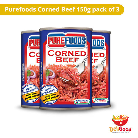 Purefoods Corned Beef 150g pack of 3 | Lazada PH