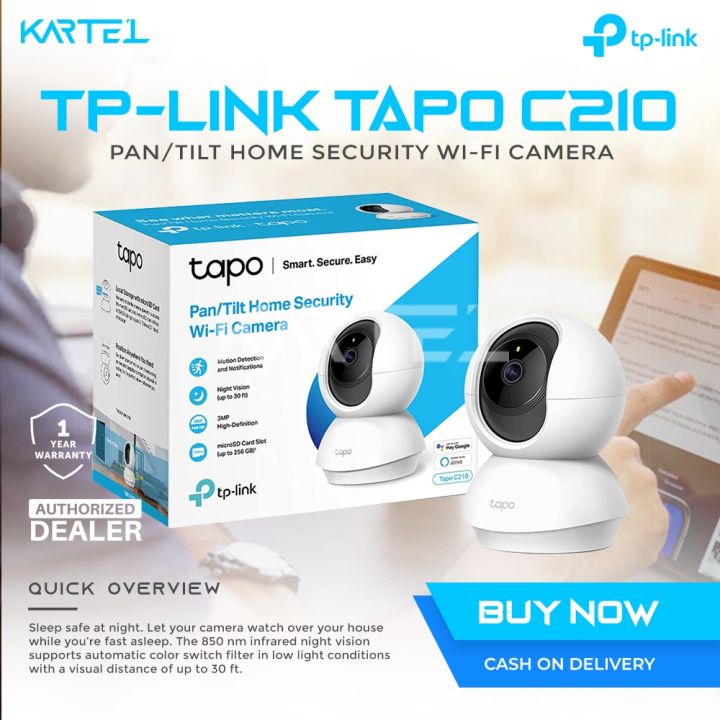 TP-LINK TAPO C210 3MP Pan/Tilt Home Security Wi-Fi Camera | Lazada