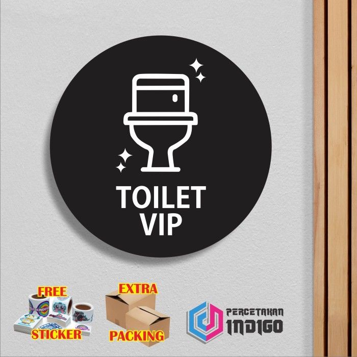 Murah Papan tanda akrilik sign board Toilet VIP Elegan | Lazada Indonesia