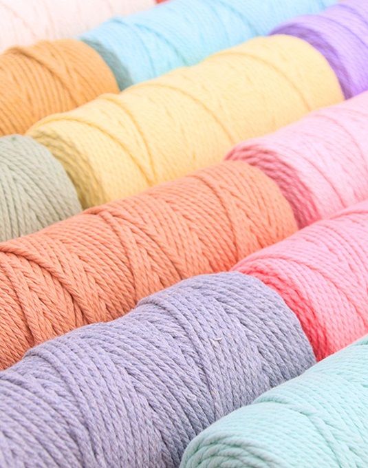 3mm Crochet Cotton Cord Macrame Rope 3mm | Lazada