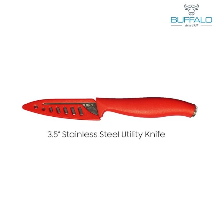BUFFALO 3.5" STAINLESS STEEL UTILITY KNIFE | Lazada