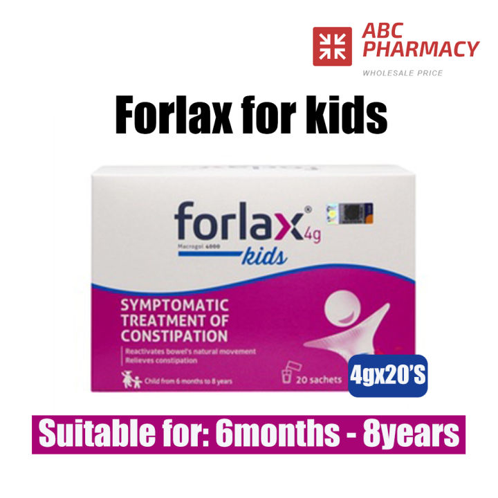 FORLAX 4G Kids 20 sachets (ORANGE GRAPEFRUIT TASTE) (EXP05/26) | Lazada
