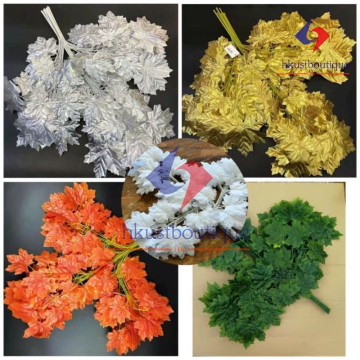 1pcs.Artificial Tropical Sugar Maple Leaves DIY For Wedding Events ...