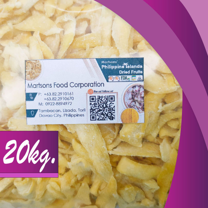 20kg Dried GREEN Mango (Packed in transparent plastic bags) | Lazada PH