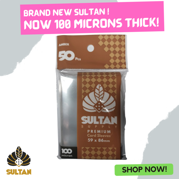 Sultan Supply Premium Card Sleeves: 59 x 86 Amber 59mm x 86mm | Lazada PH